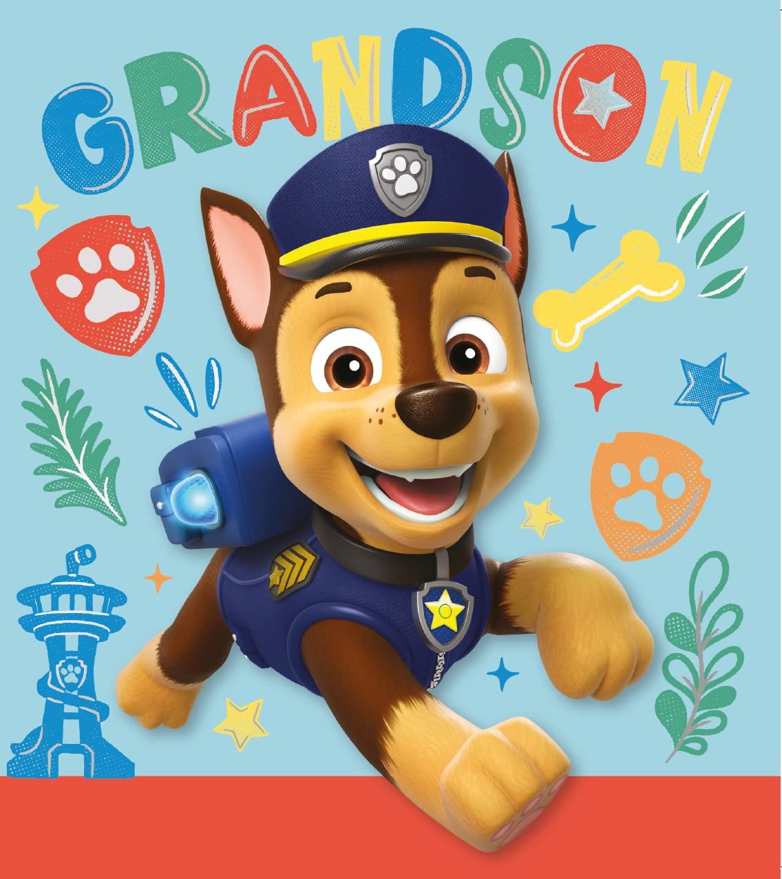 Grandson Birthday Card, Birthday Card for Grandson, Paw Patrol Birthday ...