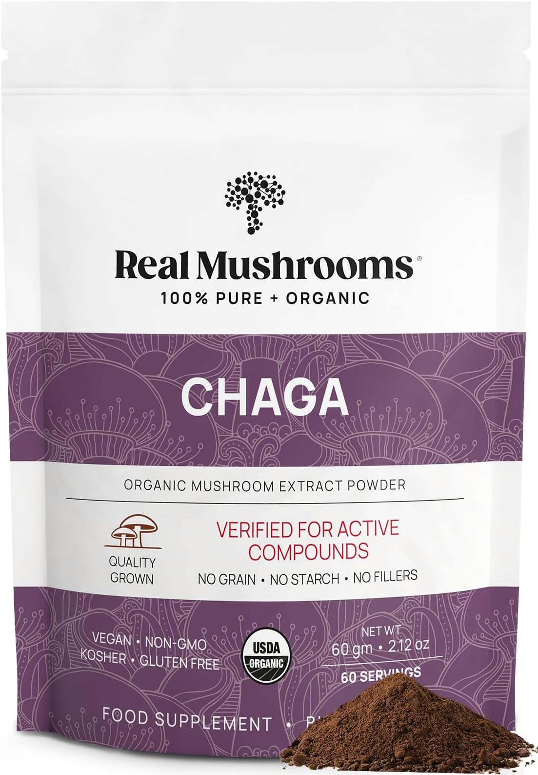 Amazon.com: Real Mushrooms Turkey Tail Powder - Organic Mushroom ...