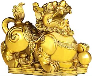 Amazon.com: Sculptures Desktop Decorations,Crafts Sculpture,Pure Brass ...