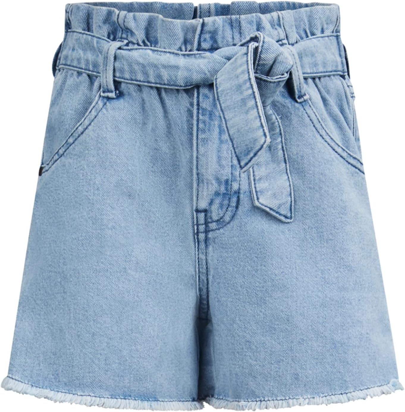 Retour denim de luxe Valentina Powder Blue Short en Denim Fille ...