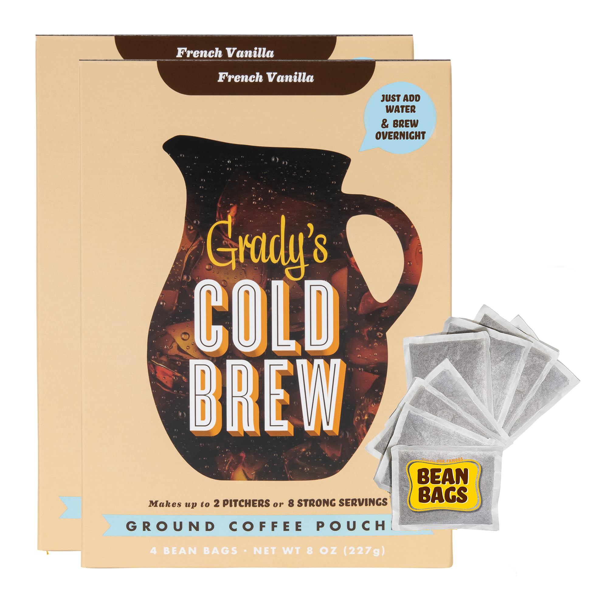 Amazon.com: GRADY’S COLD BREW Coffee Pouches | French Vanilla Coffee ...