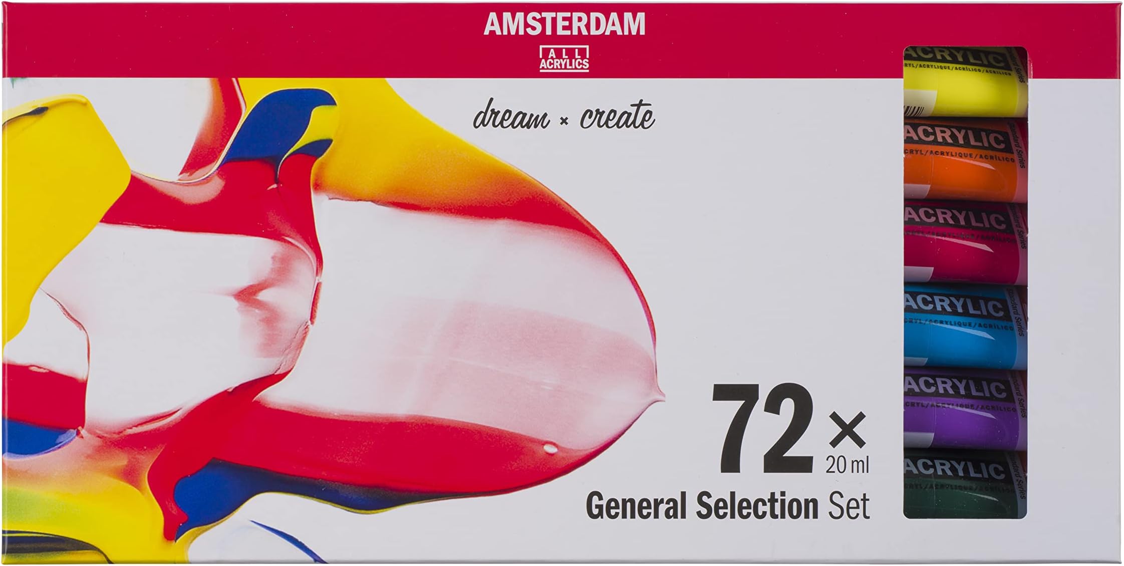 Amazon.com: Amsterdam Acrylic Standard Series Paint Set 6x20ml, Pearl ...