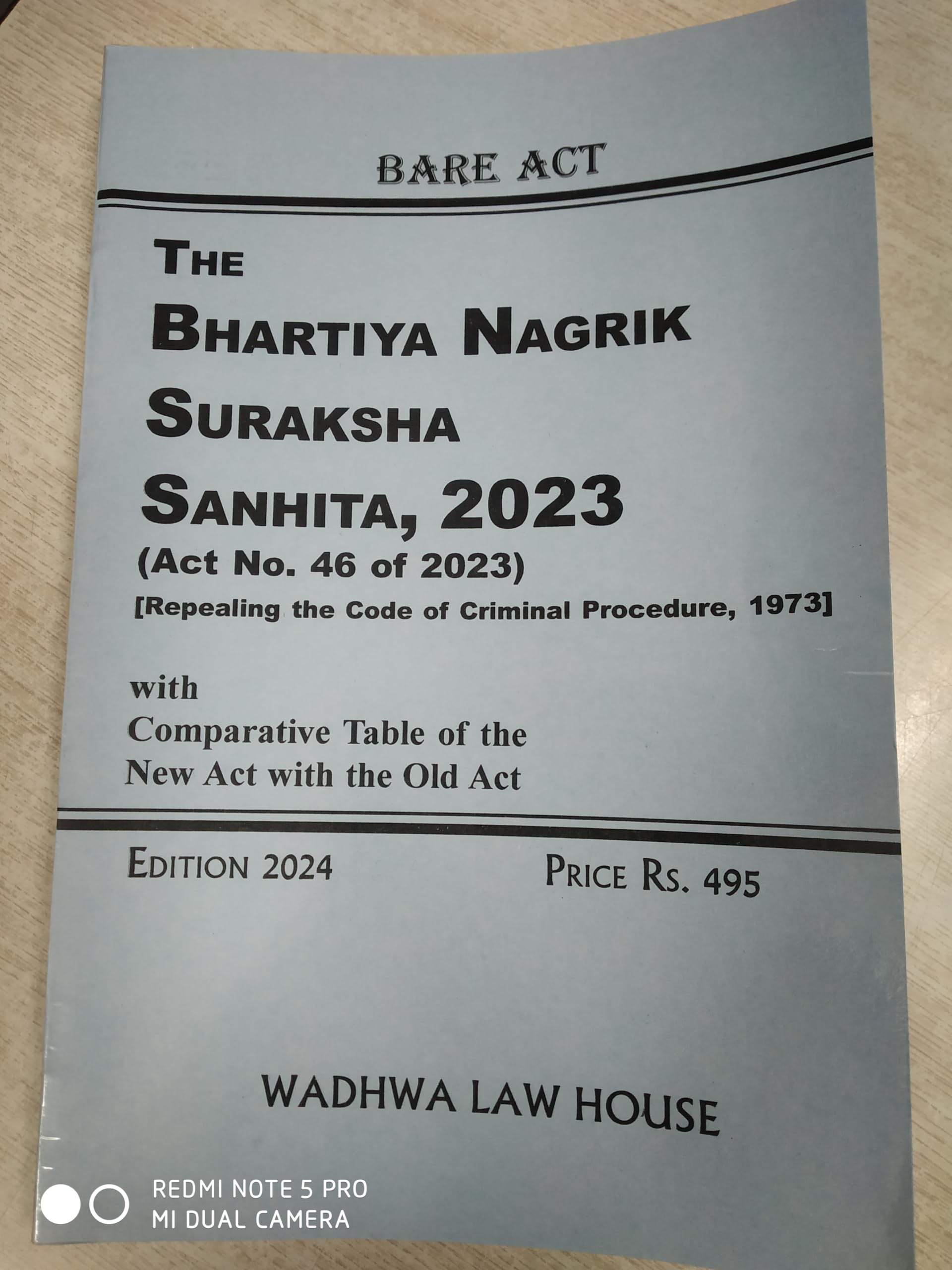 Buy Bhartiya Nagrik Suraksha Sanhita 2023 Bare Act Book Online at Low ...