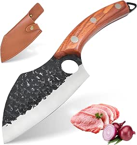 Chef Knife,Ultra Sharp and Strong Japanese Butcher Knife,Hand Forged ...