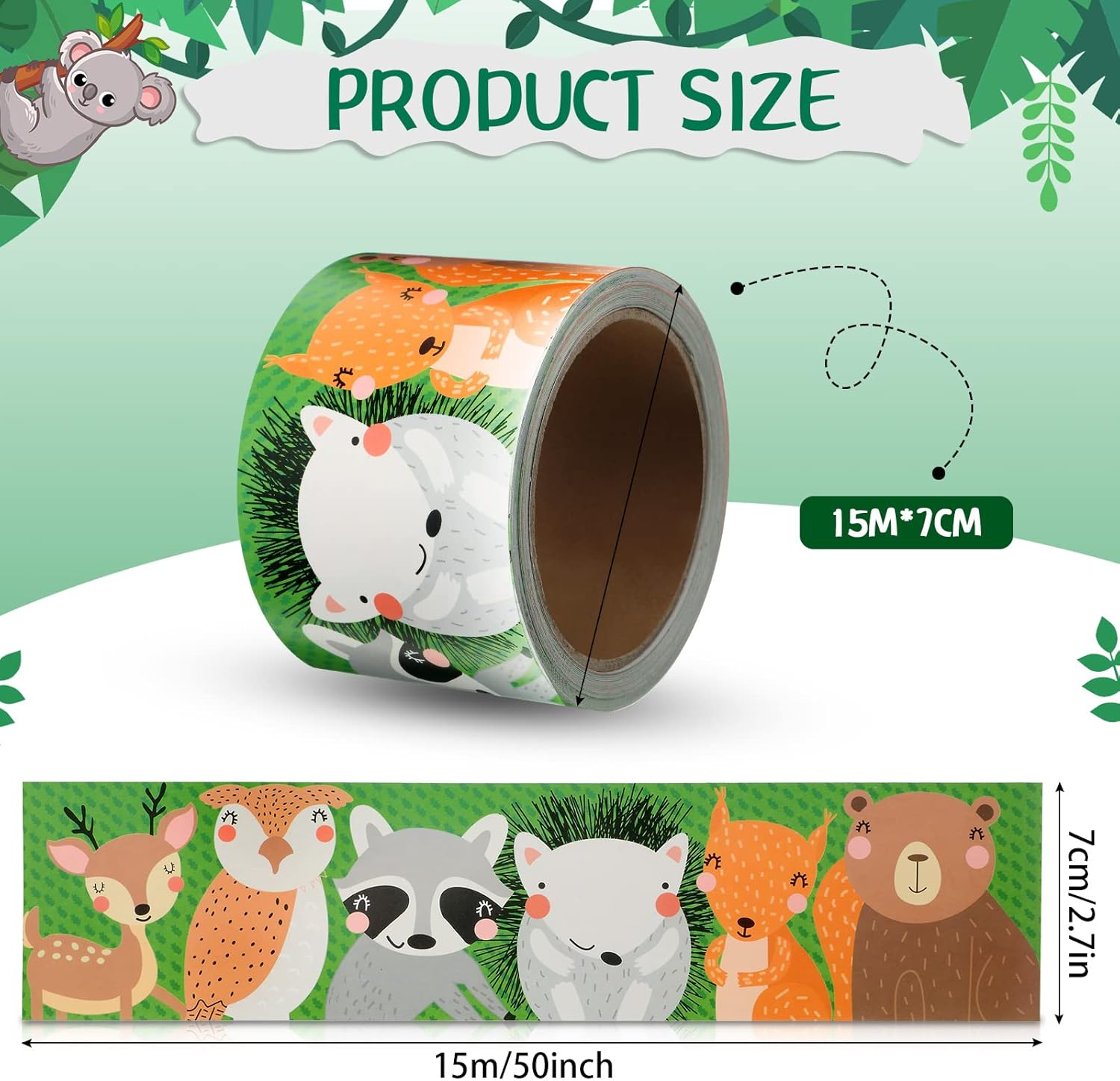 TaoBary 50 Feet Woodland Animal Bulletin Board Borders South Africa | Ubuy