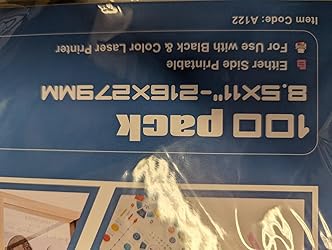 Uinkit 100 Sheets Laser Transparency Film 8.5x11 Color Transparent ...