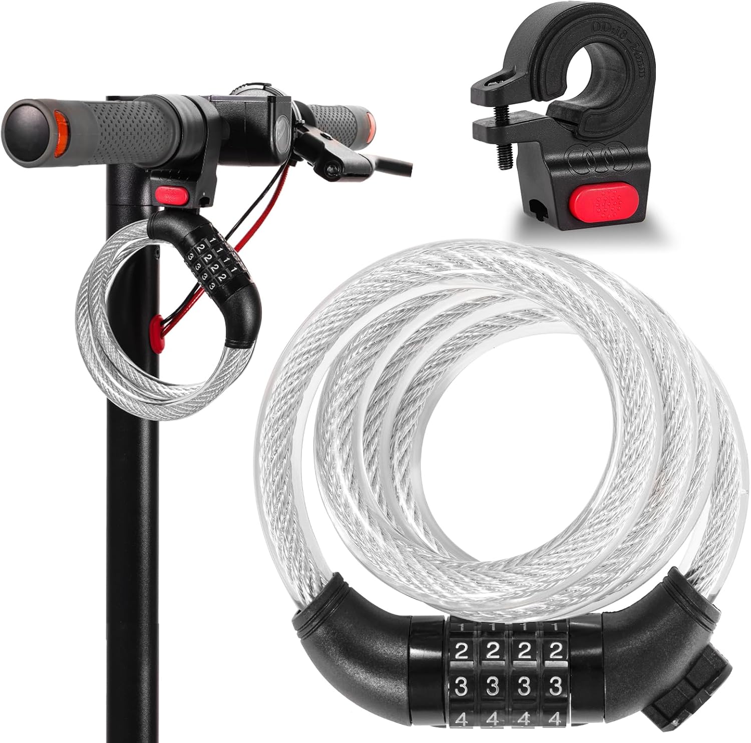 Amazon.com : FXINRUIA E Scooter Lock，Bike Cable Lock High Security ...