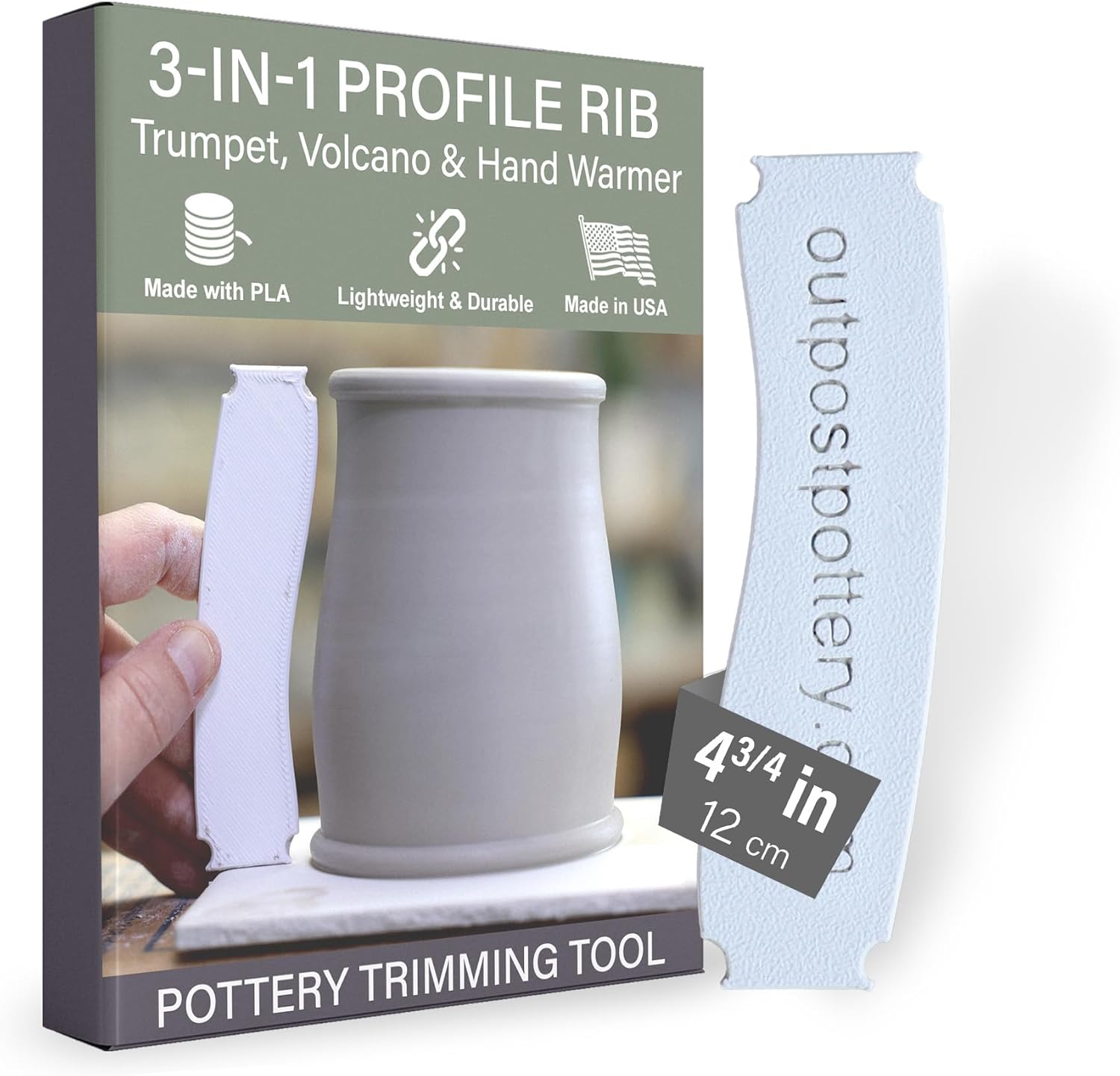 Amazon.com: OUTPOST POTTERY Profile Ribs - Precision Pottery Rib Tools ...