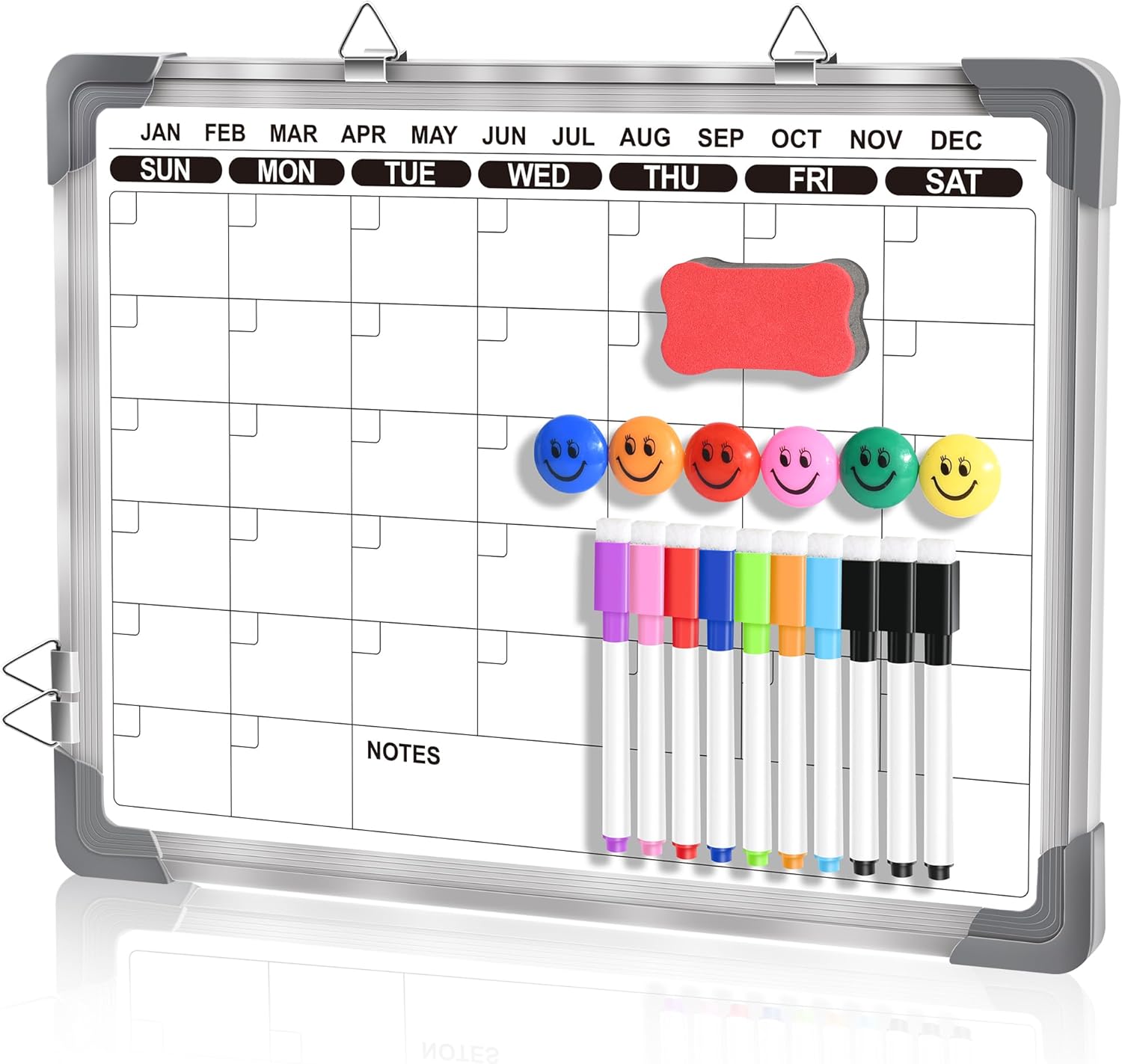 Amazon.com : Xpener Monthly Calendar Dry Erase Whiteboard for Wall, 16 ...