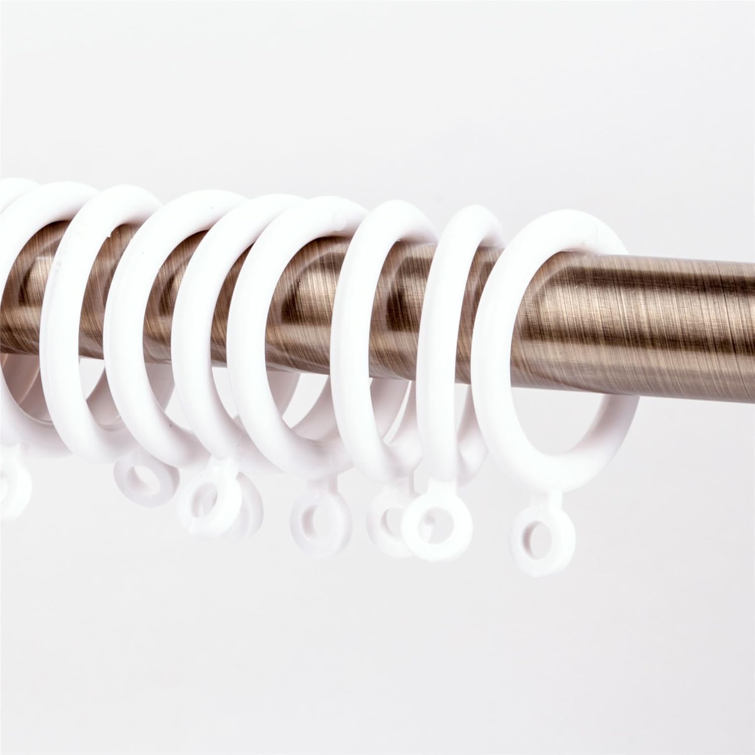 50x White Curtain Rings 37mm Pole Rod Net Hanger Hoops : Amazon.co.uk ...