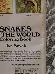 Snakes of the World Coloring Book (Dover Nature Coloring Book): Jan ...