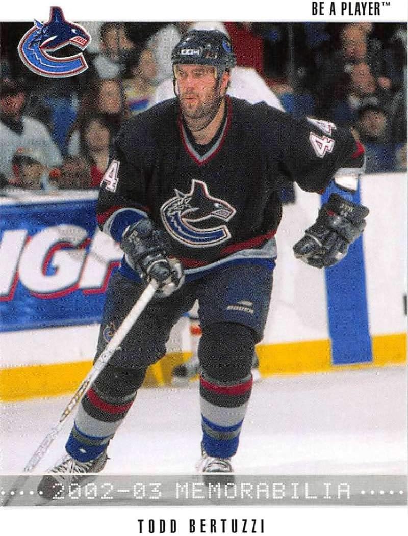 Amazon.com: 2002-03 Be A Player Memorabilia Hockey #114 Todd Bertuzzi ...
