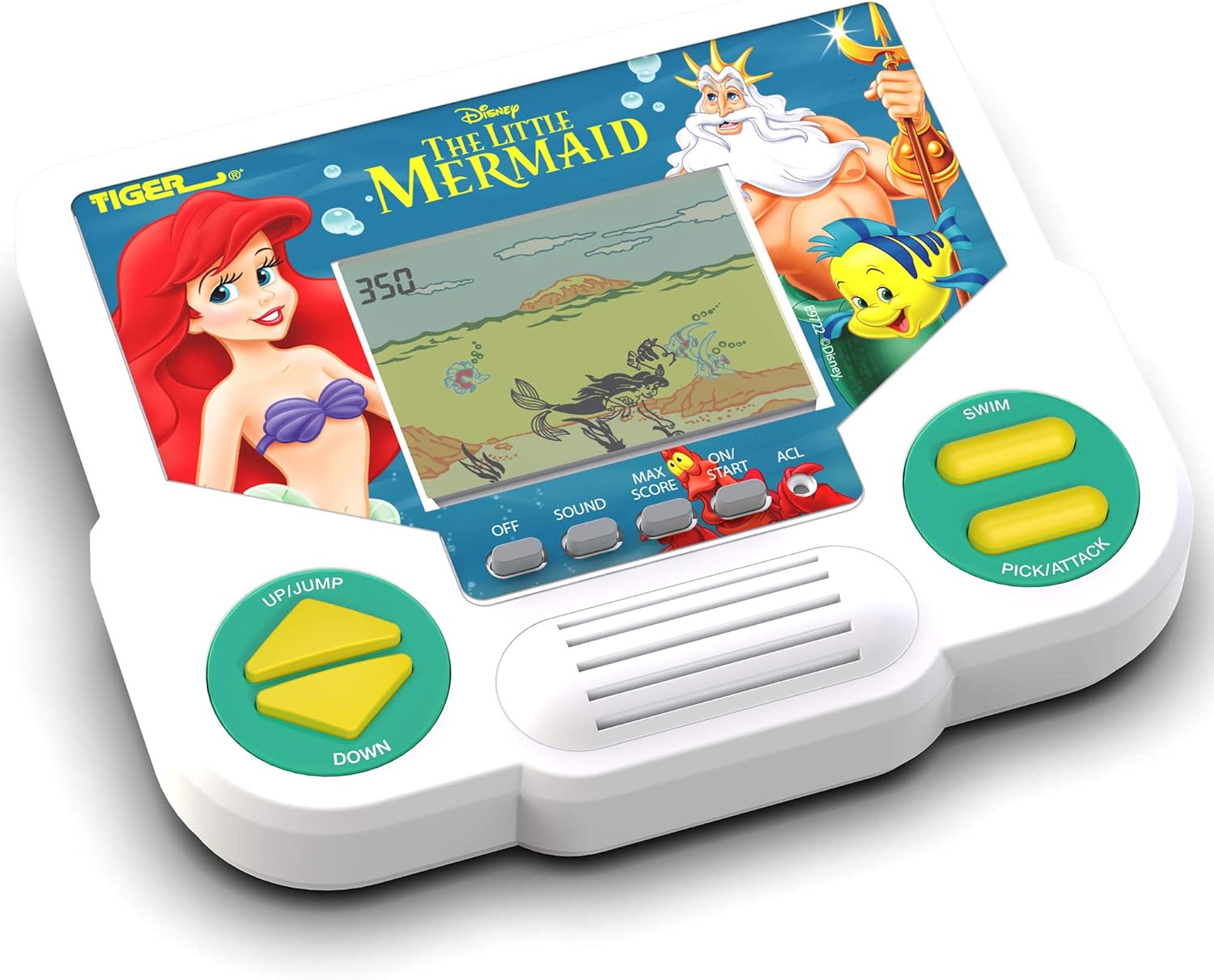 Tiger Electronics Disney's The Little Mermaid Electronic LCD Video Game, Retro-Inspired Edition ...