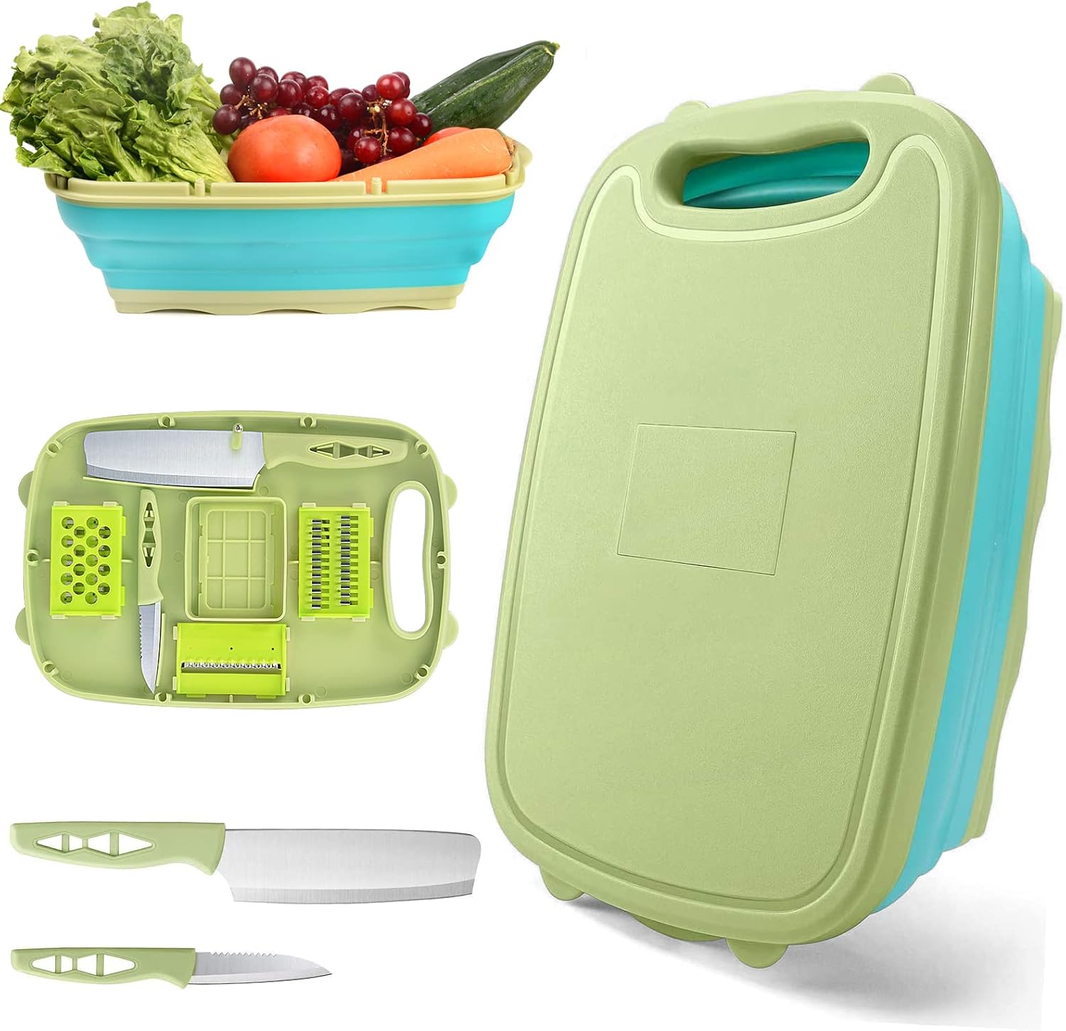 Amazon.com: Collapsible Cutting Board, HI NINGER Foldable Chopping ...