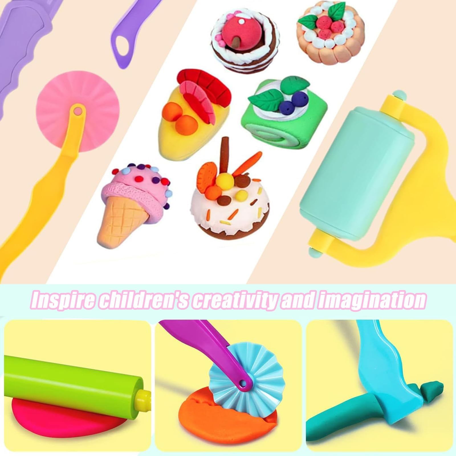 27 Pcs Playdough Set, Playdough Accessories, Play Dough Tools ...