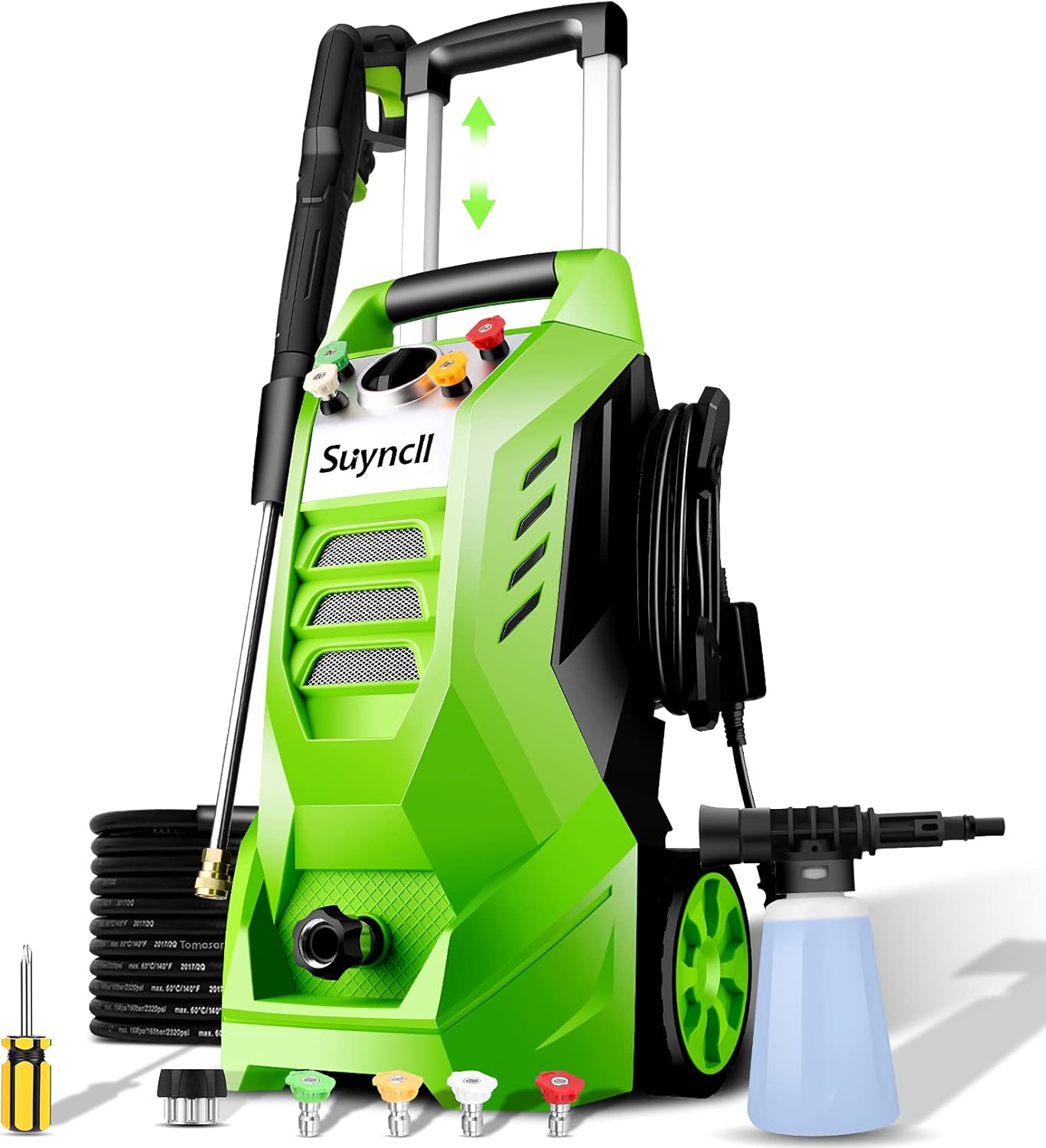 Amazon.com : Electric Pressure Washer Power Cleaner - Suyncll 2.5 GPM ...