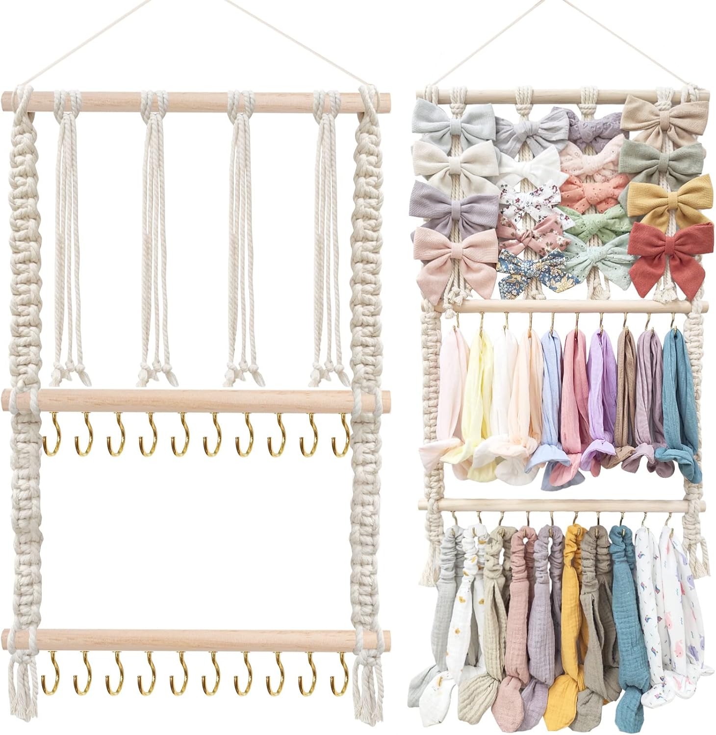 Amazon.com: TOKUFAGU Bow Holder for Girls Hair Bows, Headband Holder ...