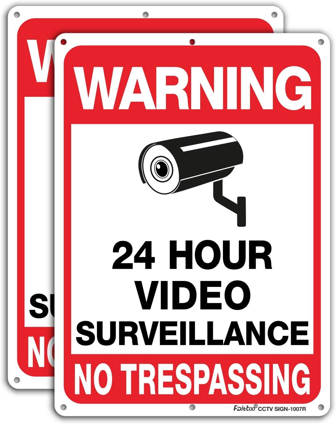 Amazon.com: Hillman 843296 Security Cameras in Use Sign, 10 in. x 14 in ...
