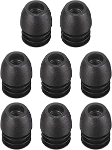 uxcell 8Pcs 22mm/0.87" Threaded Tube Inserts with M8 Thread, Black ...