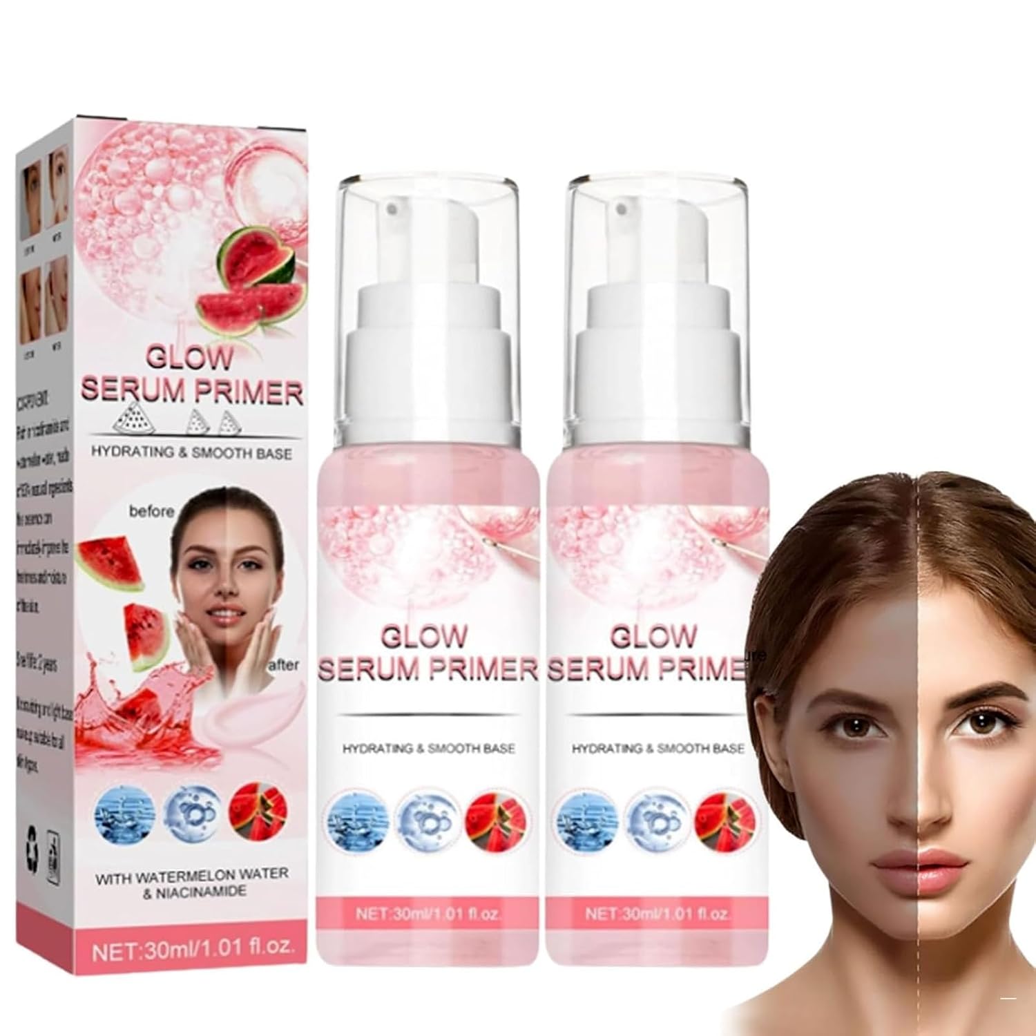 Amazon.com: Essence Glow Serum - Watermelon Infused Primer for Glowing ...