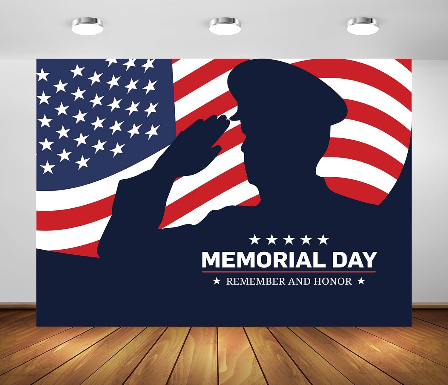 Amazon.com : BELECO 7x5ft Fabric Memorial Day Backdrop Patriotic ...