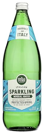 Amazon.com: Whole Foods Market, Italian Sparkling Mineral Water, 33.8 fl oz : Grocery & Gourmet Food