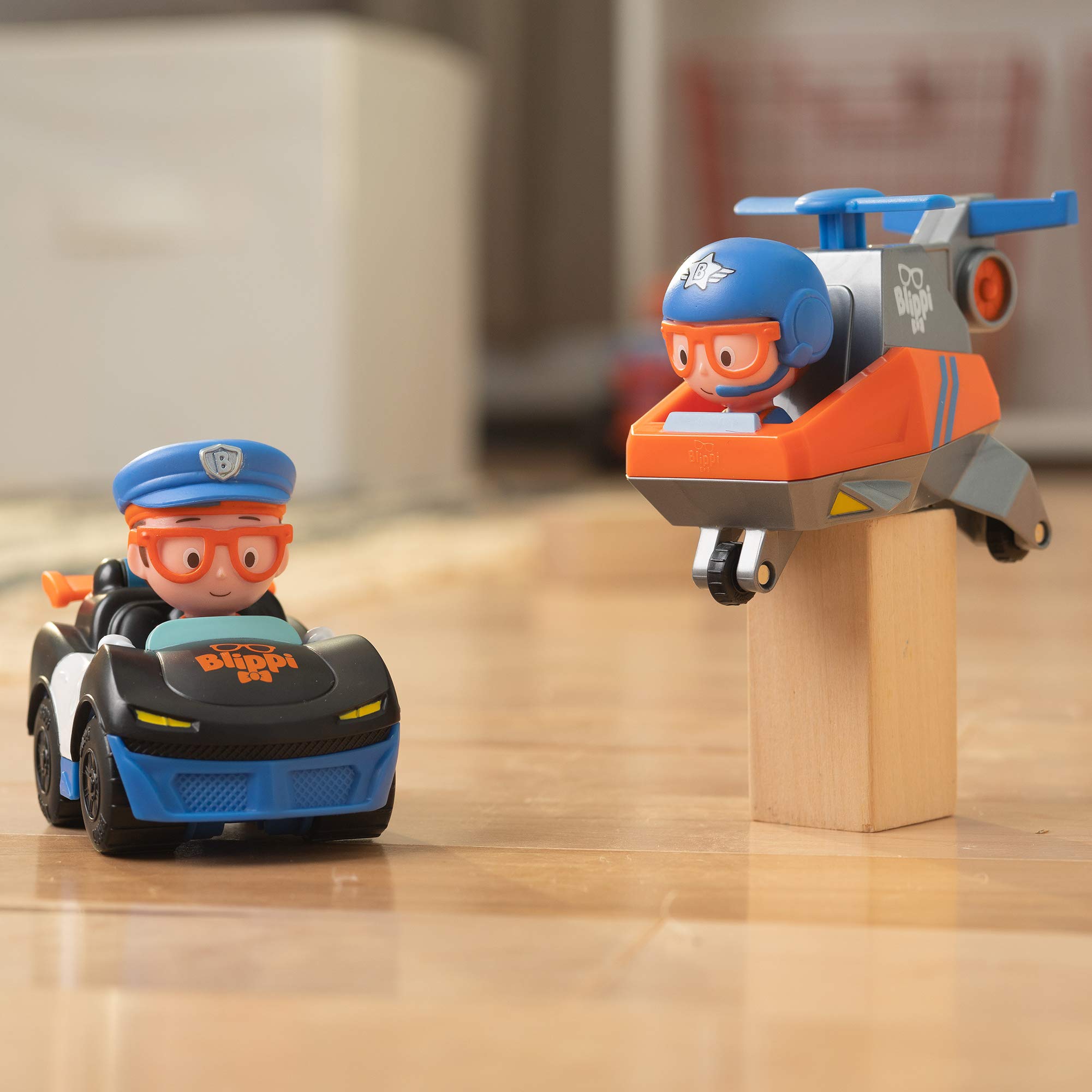 Snapklik.com : Blippi Mini Vehicles, Including Police Car And ...