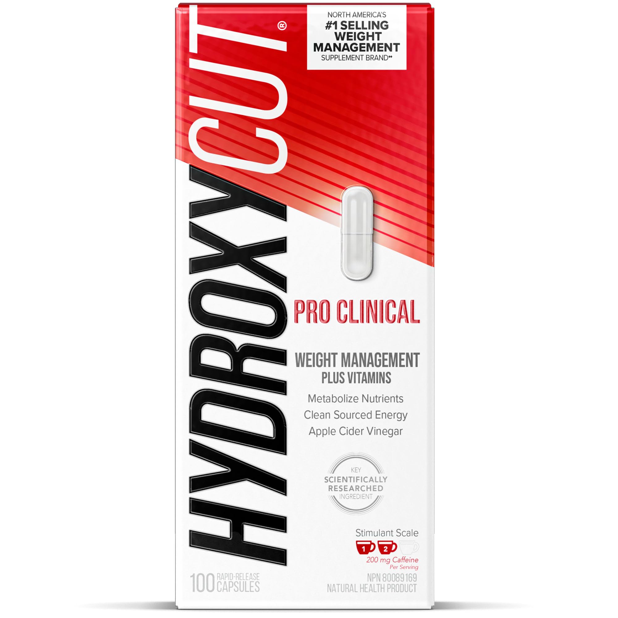 Hydroxycut Pro Clinical Weight Loss Supplements with Apple Cider ...