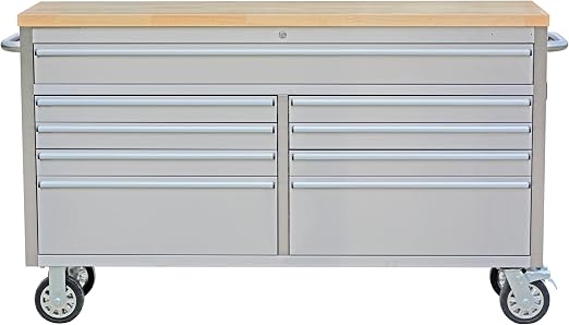 Amazon.com: MilleLoom Tool Chest, 61 Inch Tool Box Mobile 9 Drawers ...