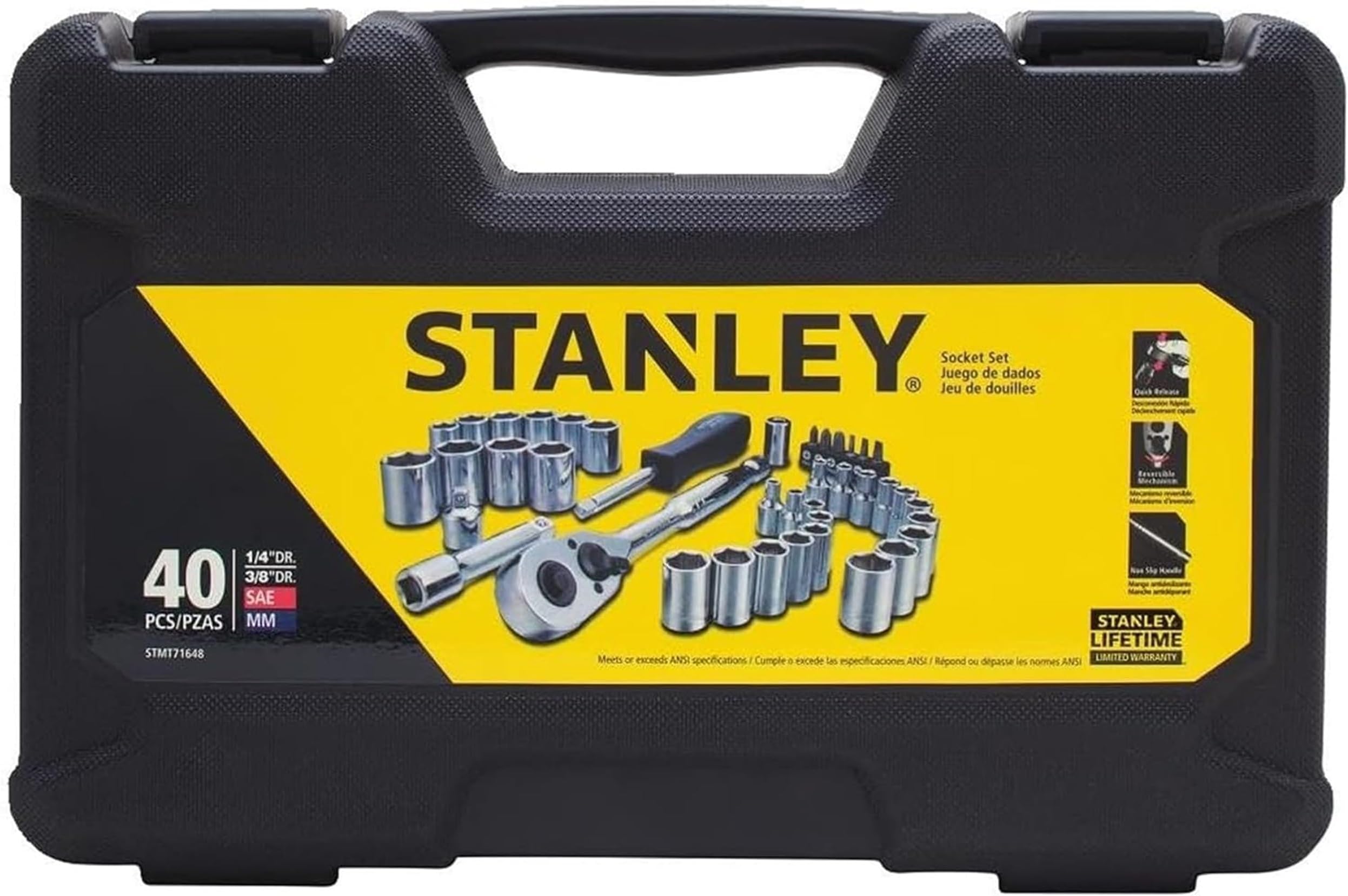 STANLEY Drive Socket Set, 40-Piece (STMT71648) - Hand Tool Sets ...