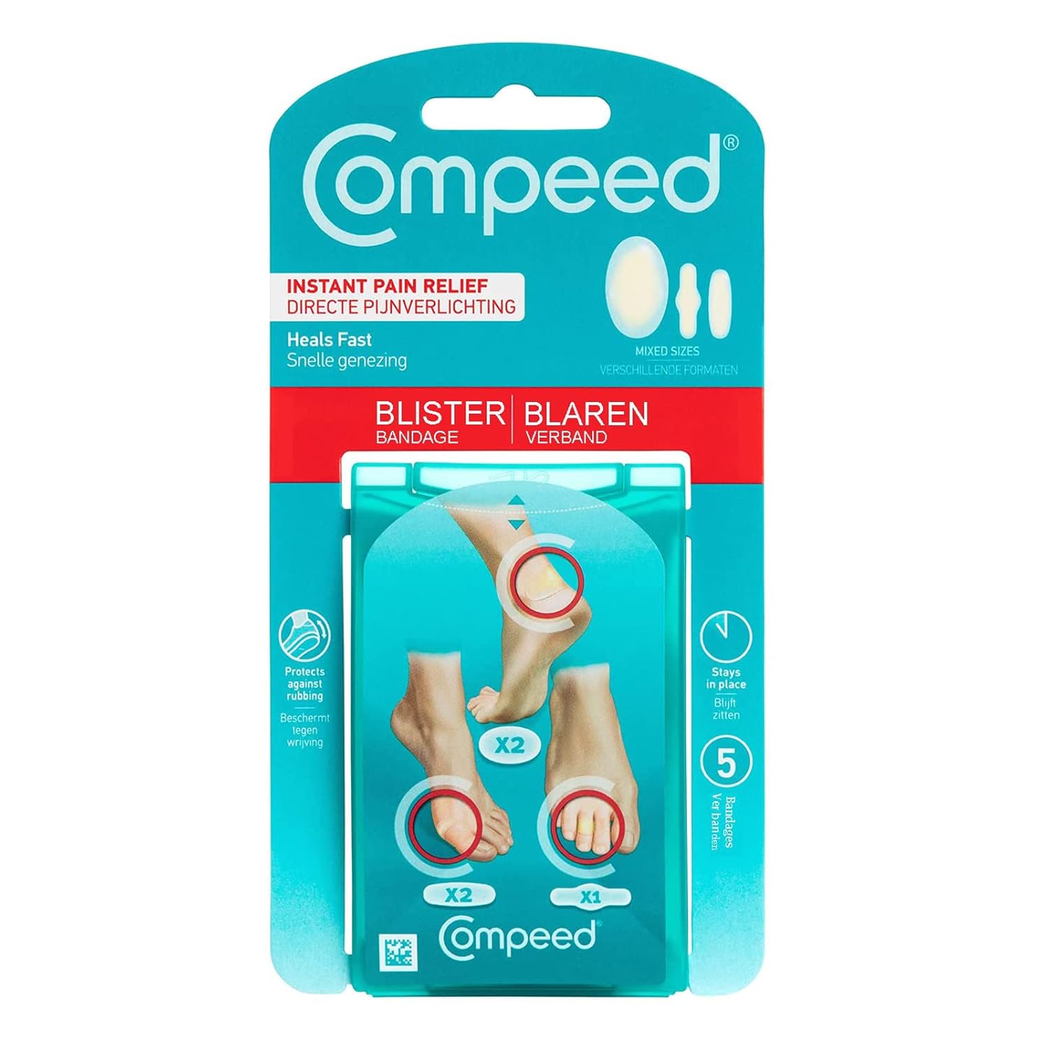Compeed Blister Plaster Foot Protector For Foot, Toe, Finger Rubbing ...