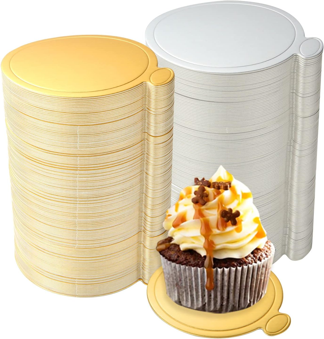 Amazon.com | DIRBUY 400 Pcs Mini Cake Boards - 3.5 Inch Mousse Cake ...