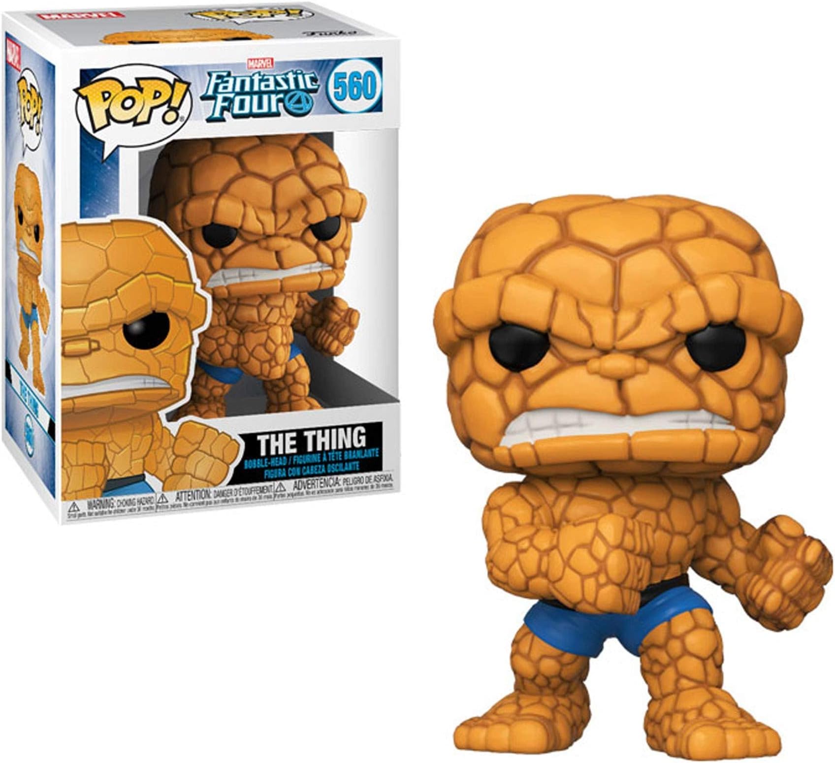 Amazon.com: Original Figura Pop Marvel Fantastic Four The Thing ...