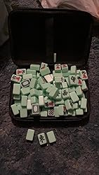 Amazon.com: GUSTARIA Travel Mini Mahjong Set, Chinese Mahjong Tiles Set ...