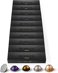 Nespresso Vertuo - Bundle Top Selection 100 Coffee Capsules - 20x ...