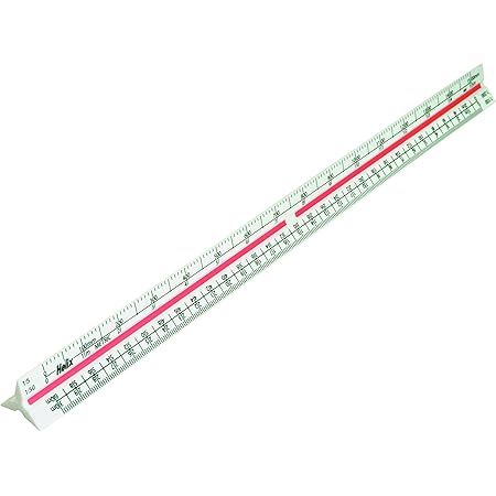 Helix 300mm Metric Triangular Scale Ruler : Amazon.co.uk: DIY & Tools