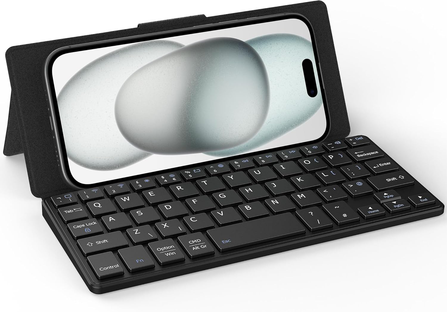 CACOE Dual-Channel Bluetooth Mini Keyboard, Portable Wireless Keyboard ...