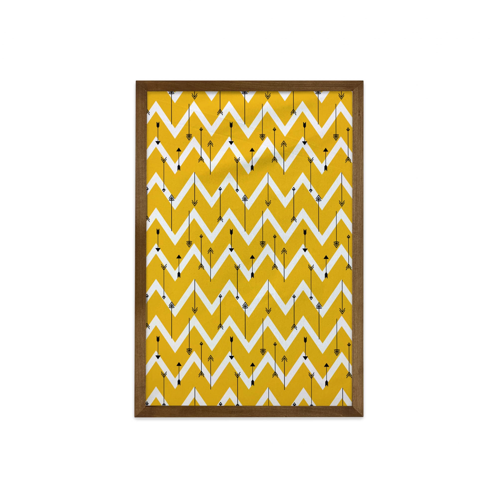 Mustard Yellow Chevron Background