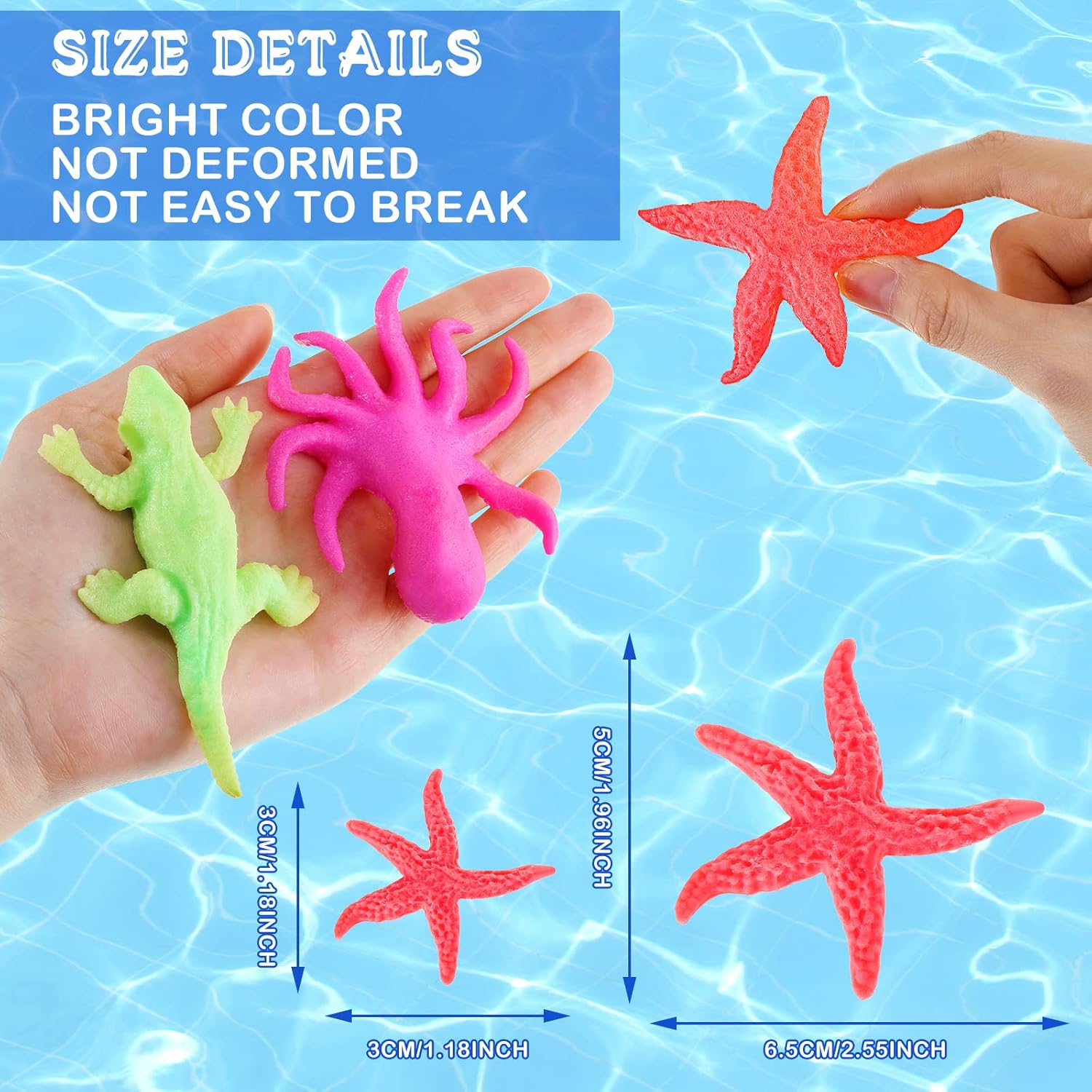 Buy 96 Pieces Water Growing Sea Creatures Grow Animals Under the Sea ...