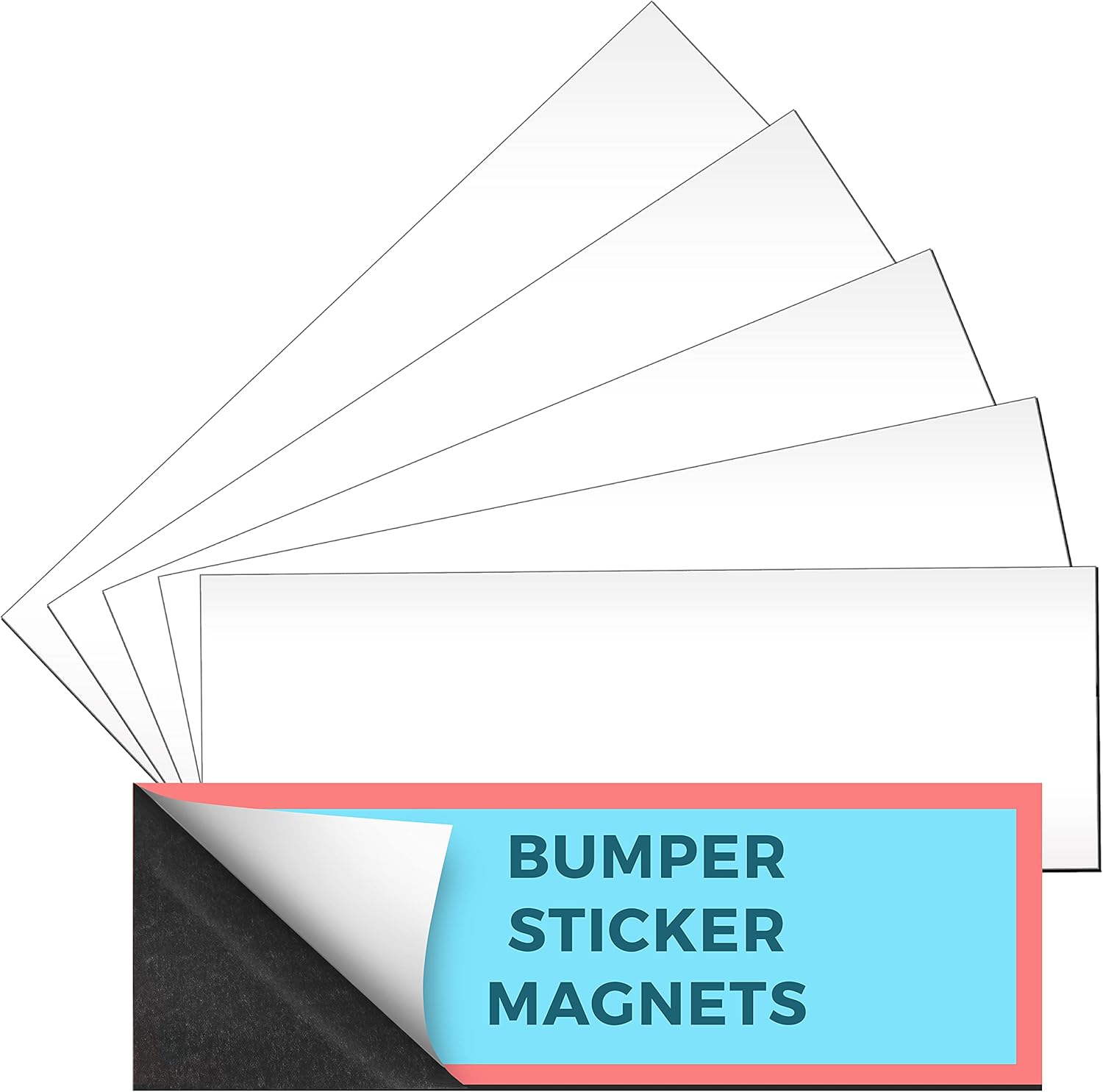 Amazon.com: Set of 6 – Bumper Sticker Magnets, Bumper Magnet, Flexible ...