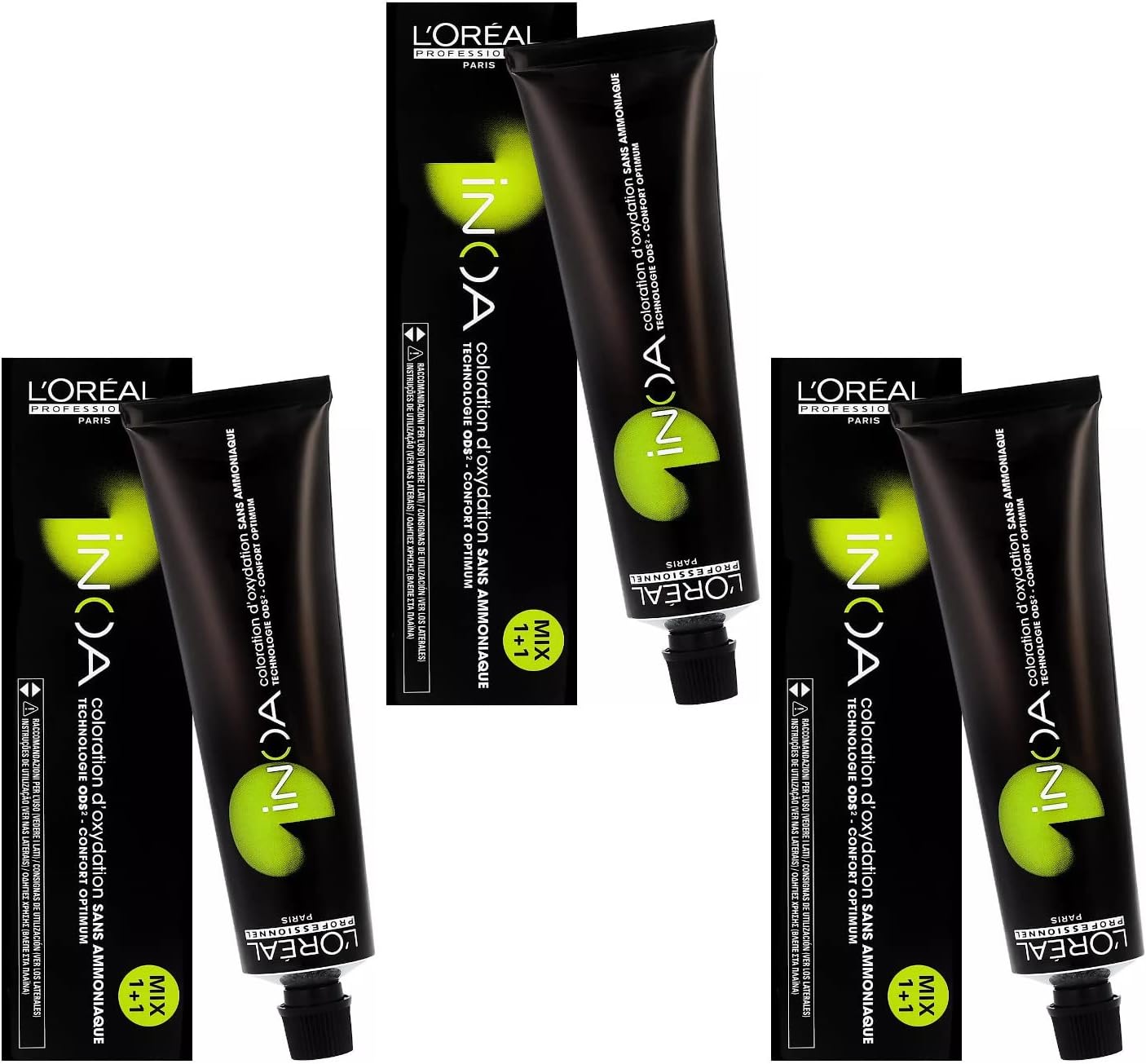 L'Oréal Professionnel INOA 1 Black 60ml : Amazon.es: Belleza