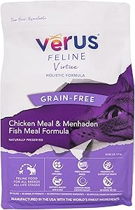 Amazon.com : VeRUS Pet Foods Dry Cat Food Chicken, Feline Virtue ...