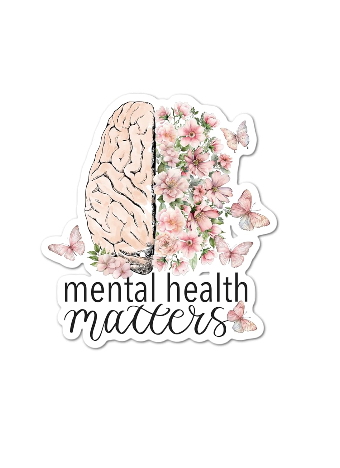 Amazon.com: MENTAL HEALTH MATTERS STICKER Be Kind Mental Health ...