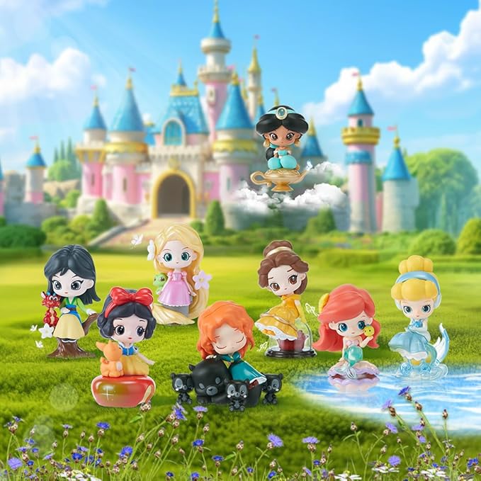 Amazon.com: MINISO Disney Princess Fairy Tale Town Figure Model Blind ...