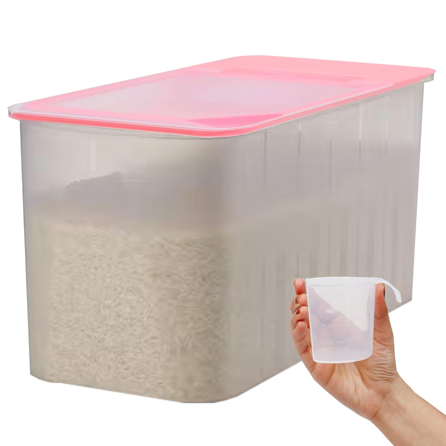 Buy Livzing Rice Dispenser (10-Kg) Airtight Rice Storage Container With ...