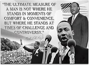 Amazon.com: Martin Luther King Jr. Poster Famous Inspirational Quote ...