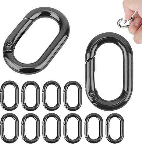 12 Pcs Carabiner Clip, Mini Carabiner Clip for Keys Heavy Duty Spring ...