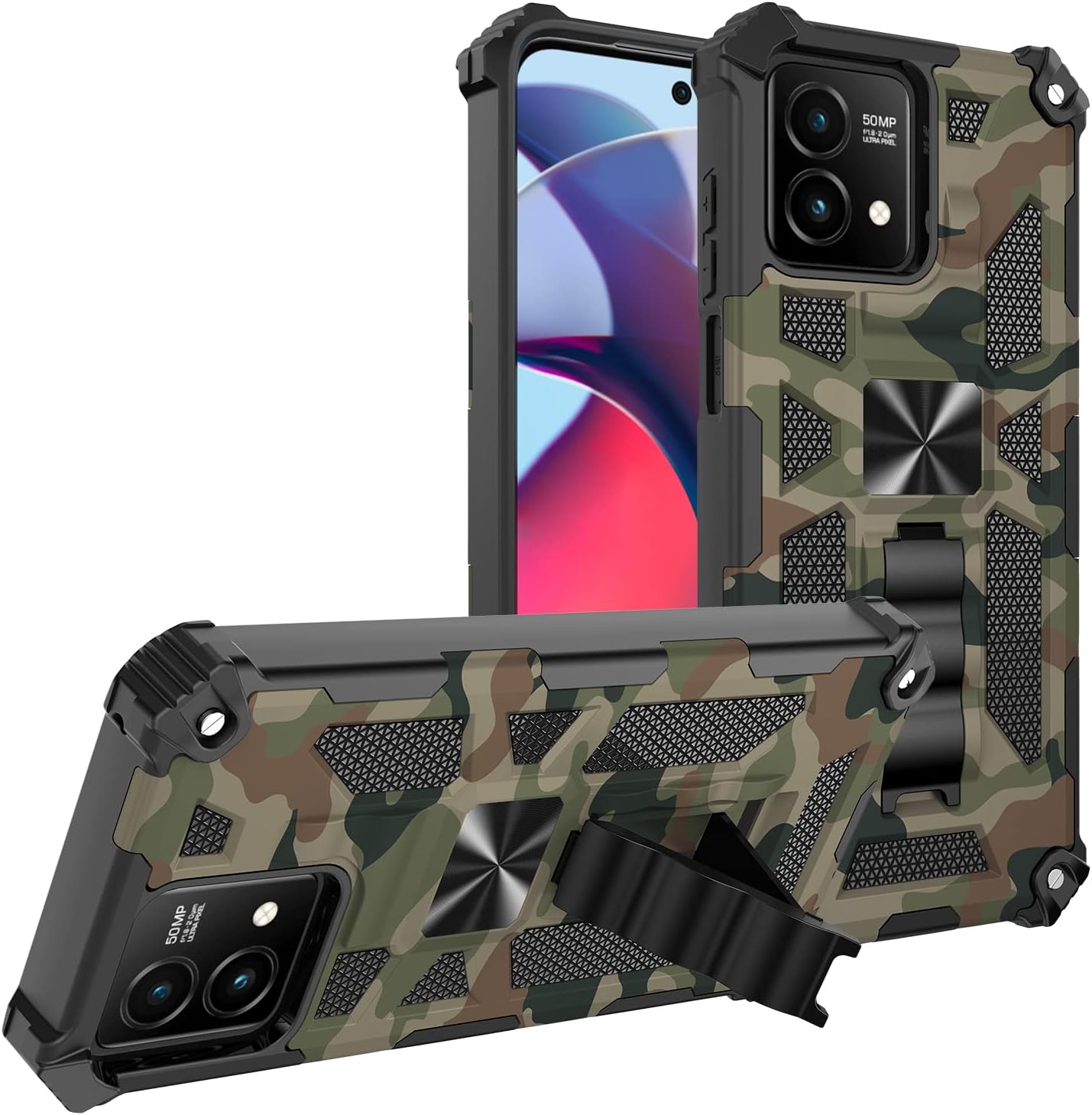 Amazon.com: CoverON Rugged Designed for Motorola Moto G Power 5G 2024 ...