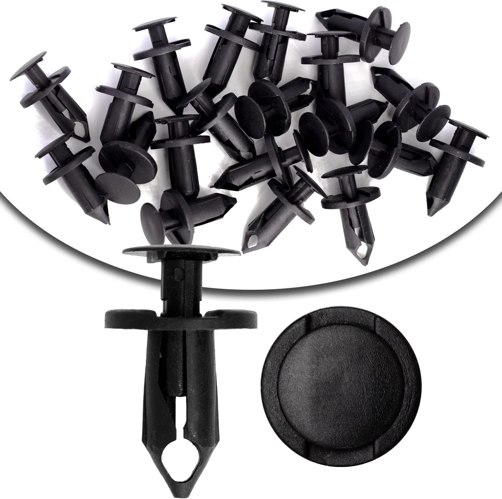 Amazon.com: Gistilli 20pcs Car Bumper Grille Push Pin Fasteners Rivet ...