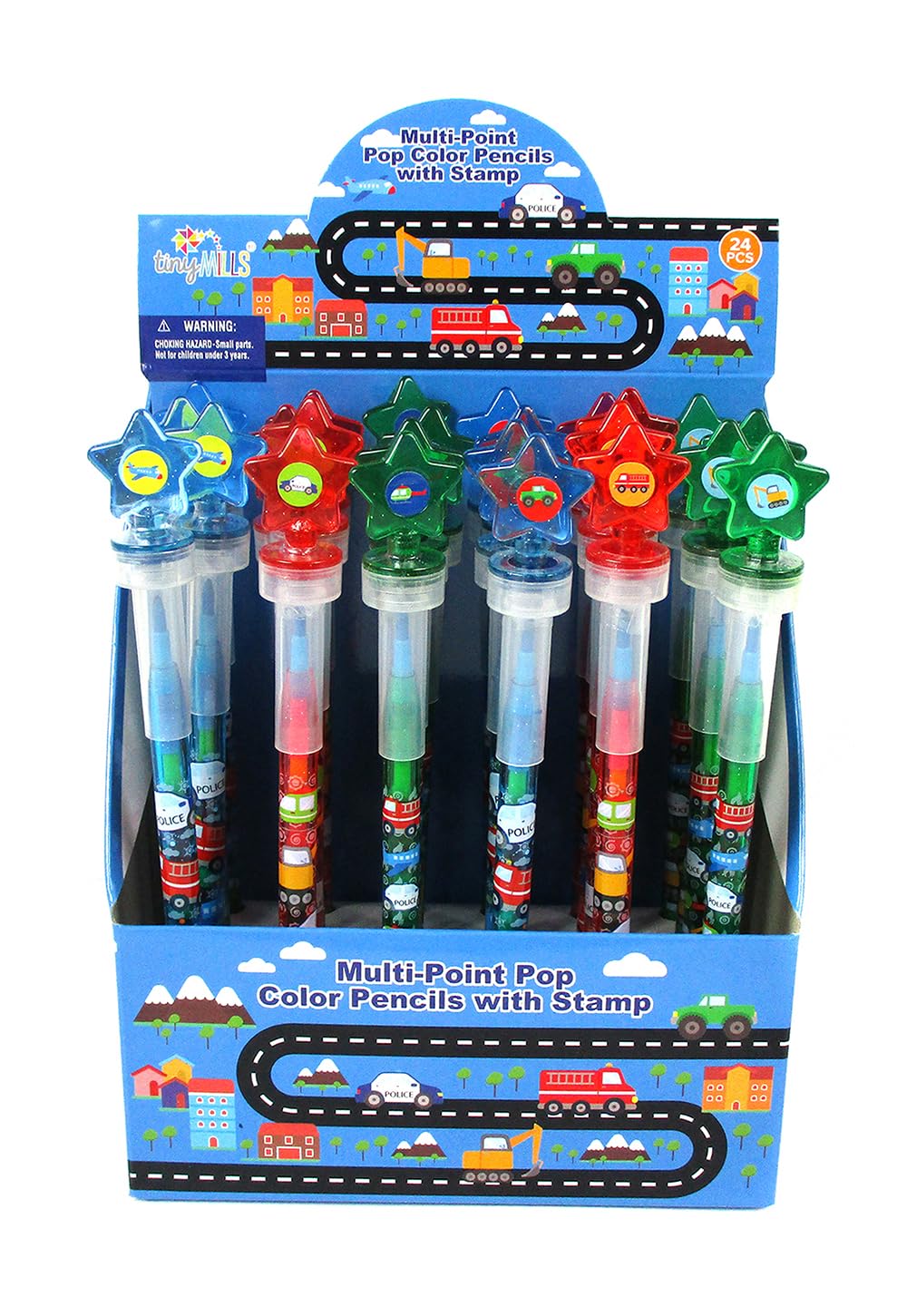 Halloween Stampers TINYMILLS 24 Pcs Transportation Vehicles And ...